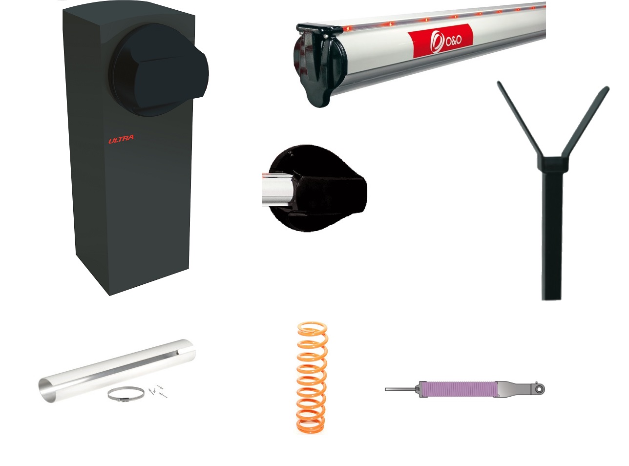 KIT MAXIMA ULTRA 68 SM Barrière électromécanique complète lisse 8m avec ...